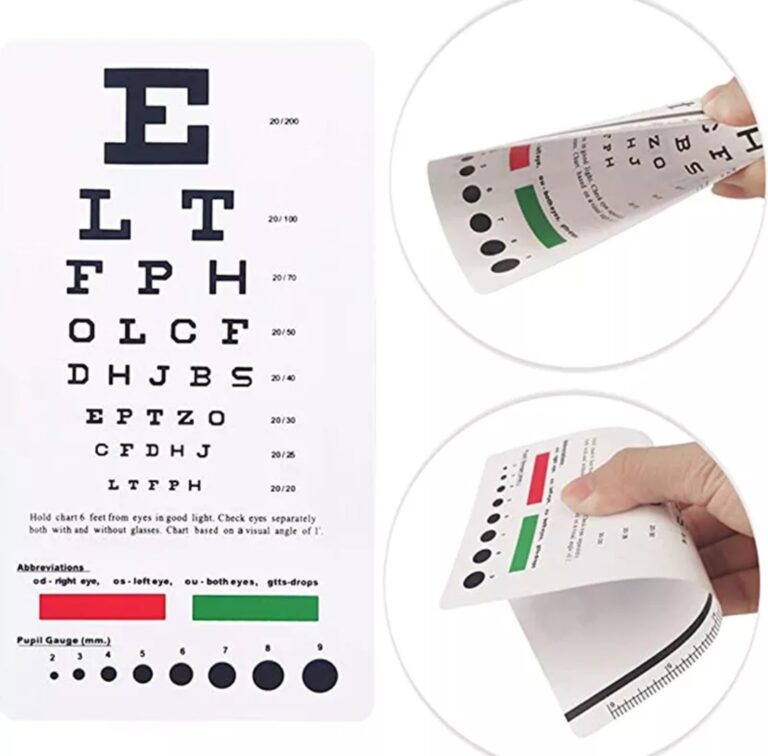 Snellen Chart Pocket - SCIENCESIO LANKA