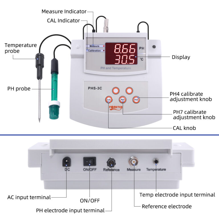 Ph Meter Desktop PHS-3C - SCIENCESIO LANKA