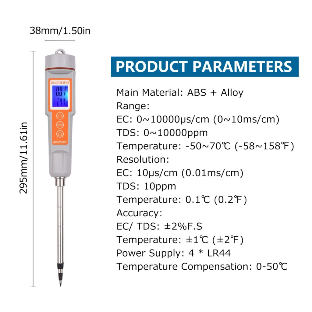 Soil EC and TDS Meter - SCIENCESIO LANKA